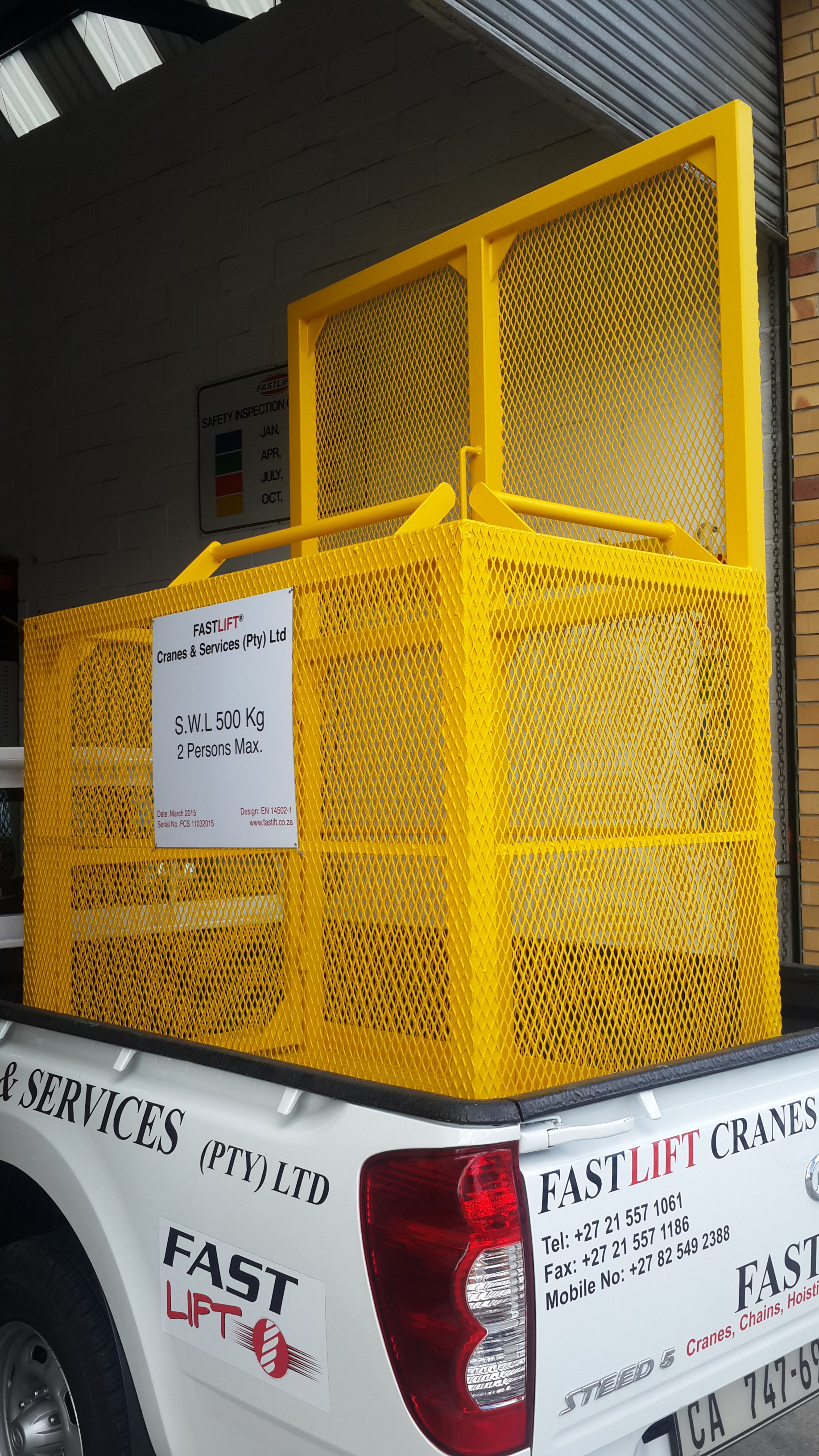Man Cages - Certified & Load tested - Fastlift Cranes & Service (by ...