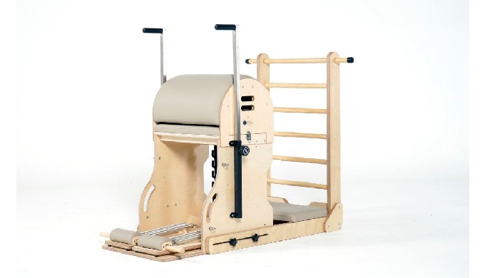 Dual Chair & Barrel | Pilates Barrel for Home, Pilates Ladder Barrel ...