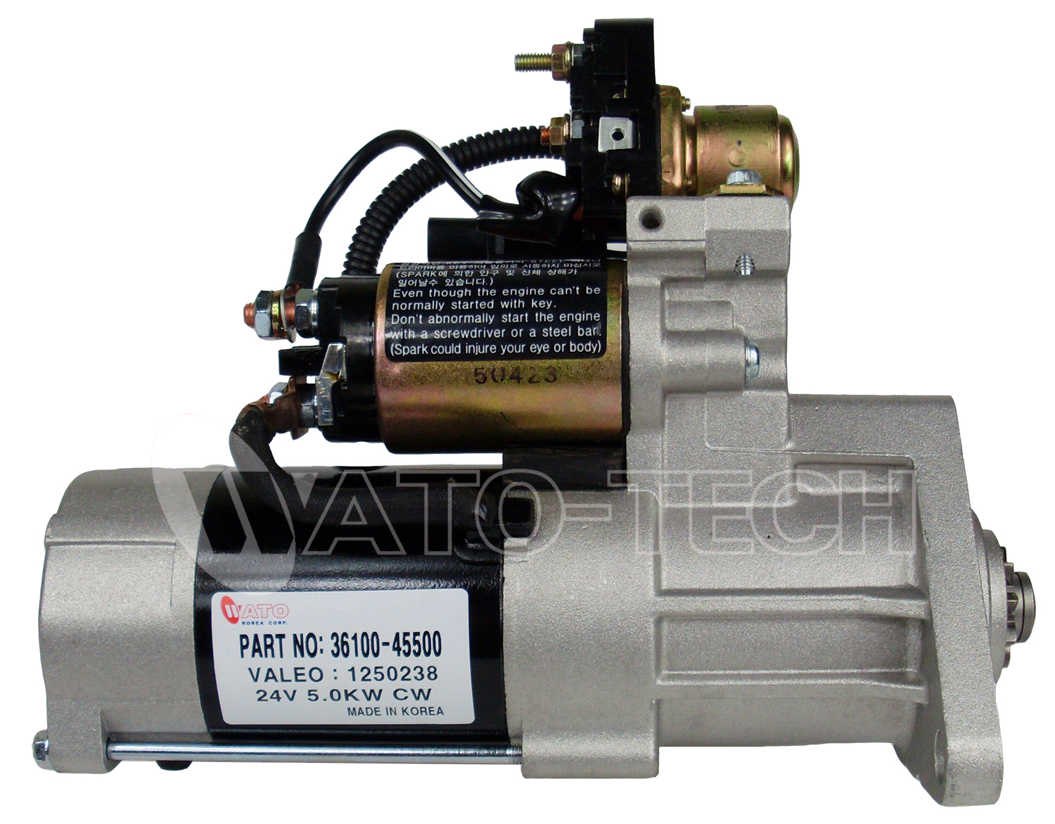 HYUNDAI STARTER MOTOR 36100-45500 (by WATO KOREA CORP.)