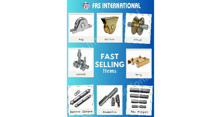 Fas International: Gate Hinges, Sliding Gate Track Wheels, Strut ...