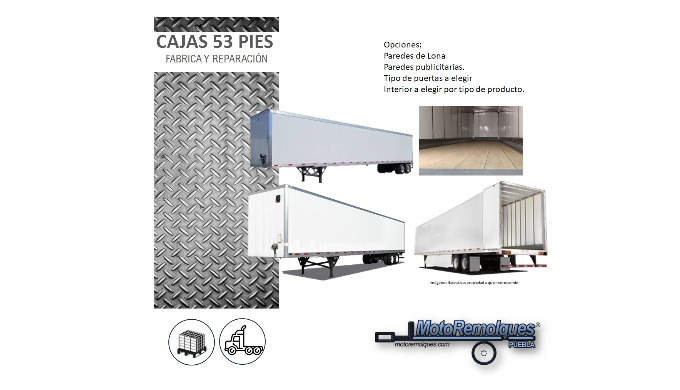 REMOLQUE TIPO CAJA SECA (de MotoRemolques S.A de C.V)