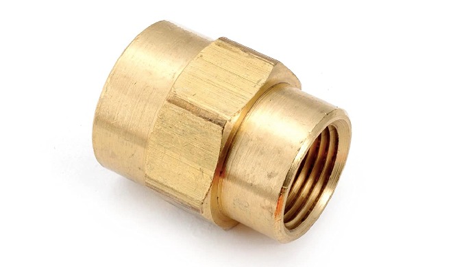 Female Threaded Brass Reducing Coupling (by Goldstar Brass Industries)
