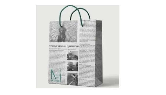 Recycled Newspaper Bags (by The Mend Packaging)